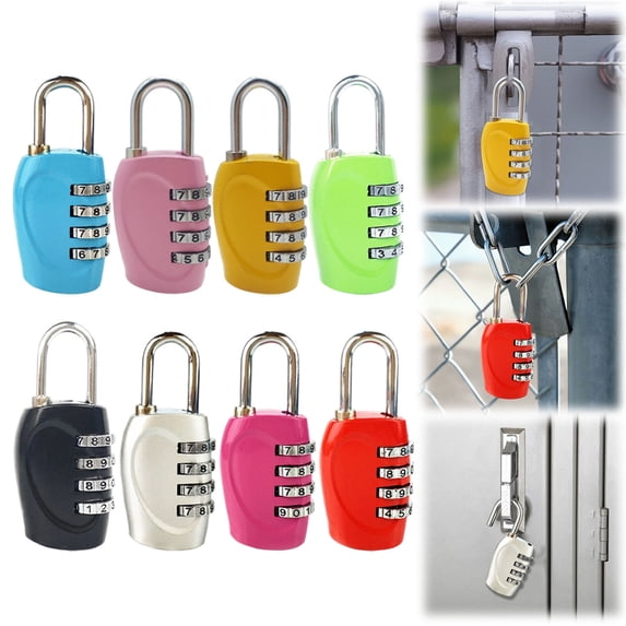 Niriyo 4 Digit Password Combination Padlock B – Locker Luggage Toolbox ...