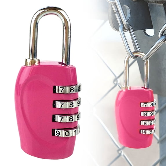 Niriyo 4 Digit Password Combination Padlock C – Locker Luggage Toolbox ...