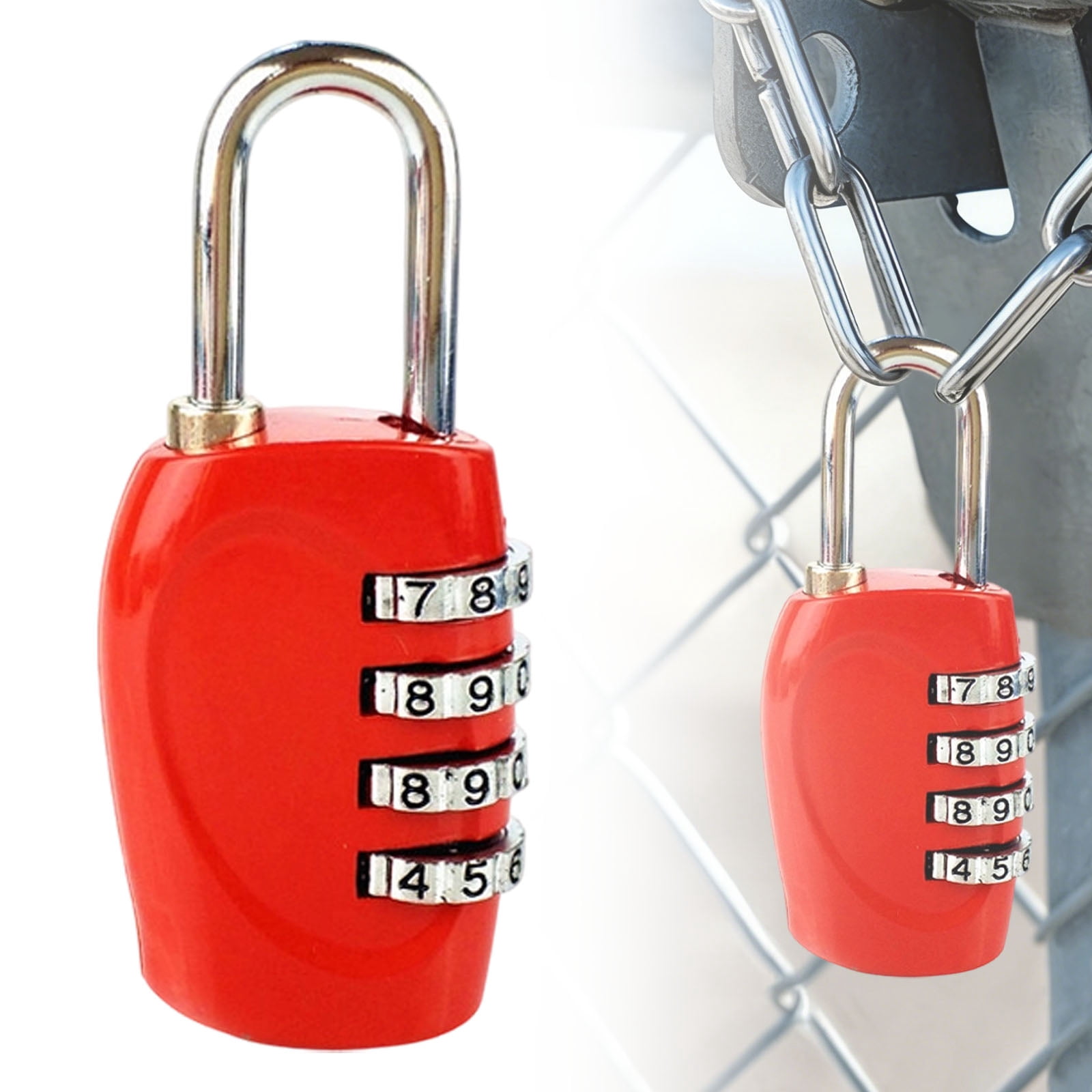 Niriyo 4 Digit Password Combination Padlock D – Locker Luggage Toolbox ...