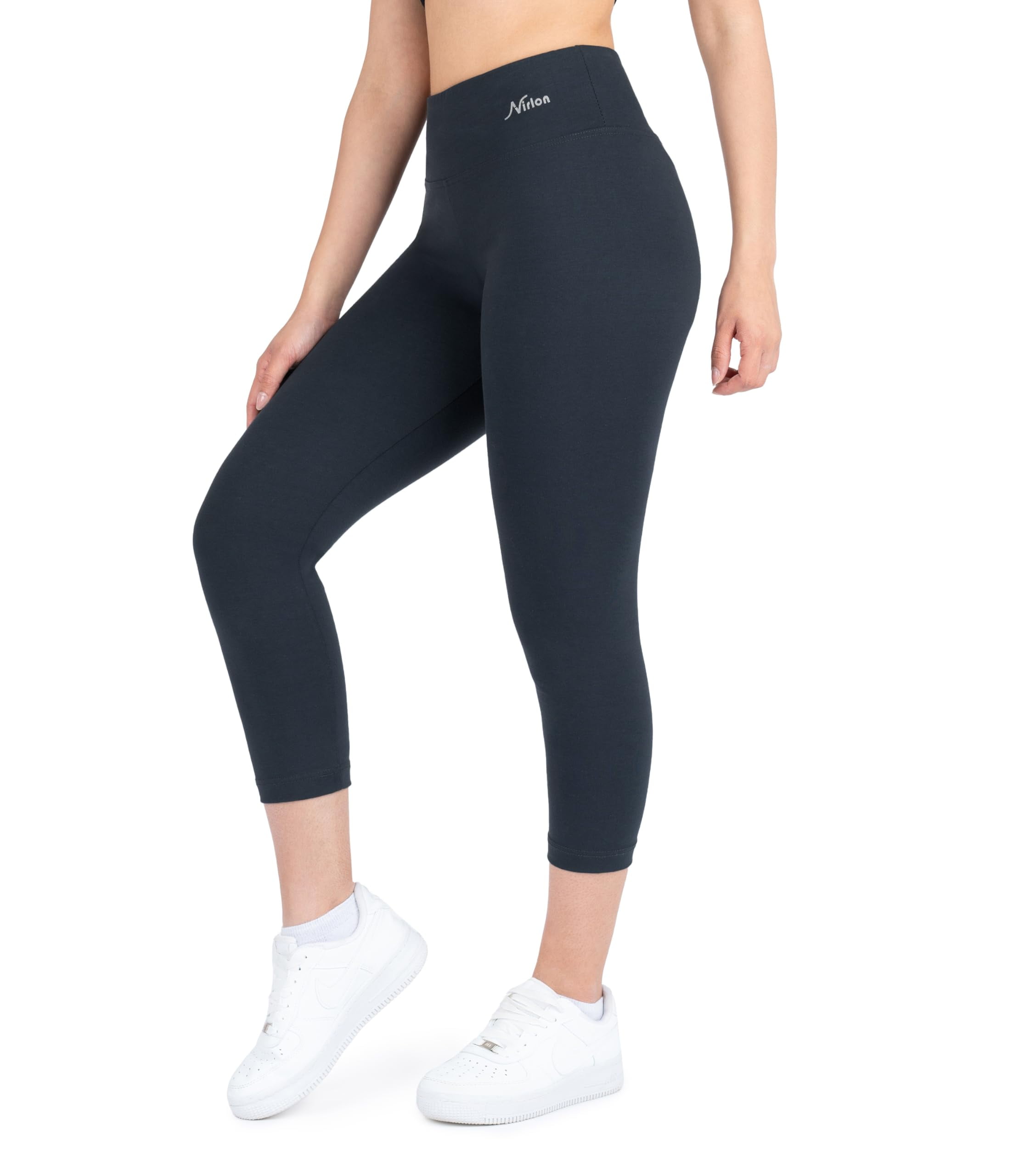 Nirlon 7/8 Capri Leggings For Women - High Waisted Women's Leggings ...