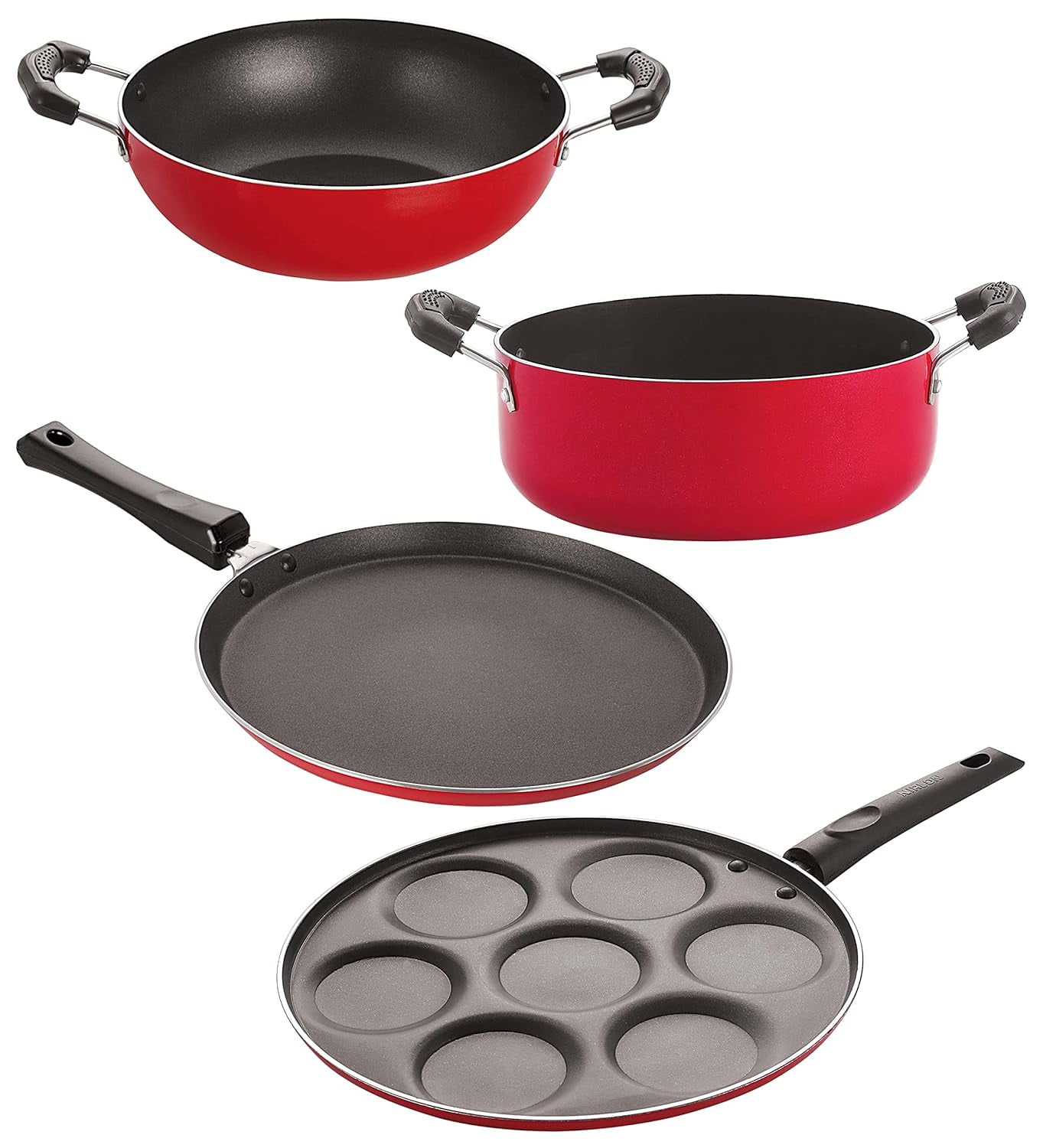 Nirlon Kitchen Accessories for Cooking pots and pan Combo Set of 4 Pieces FT10_KD10_UP7_CS24 ...