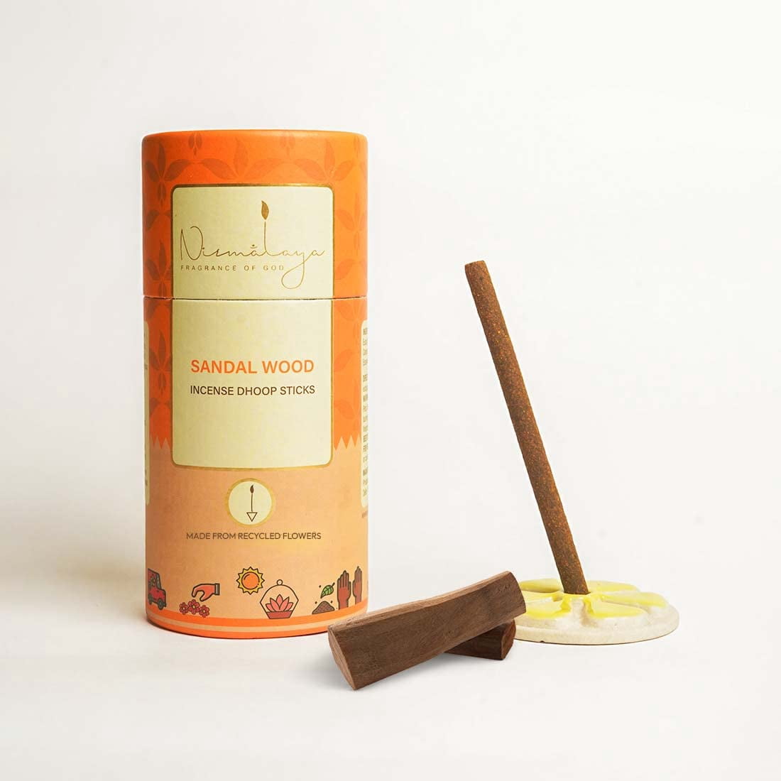 Nirmalaya 100% Natural Mysore Sandalwood Dhoop Sticks for Pooja 40 ...