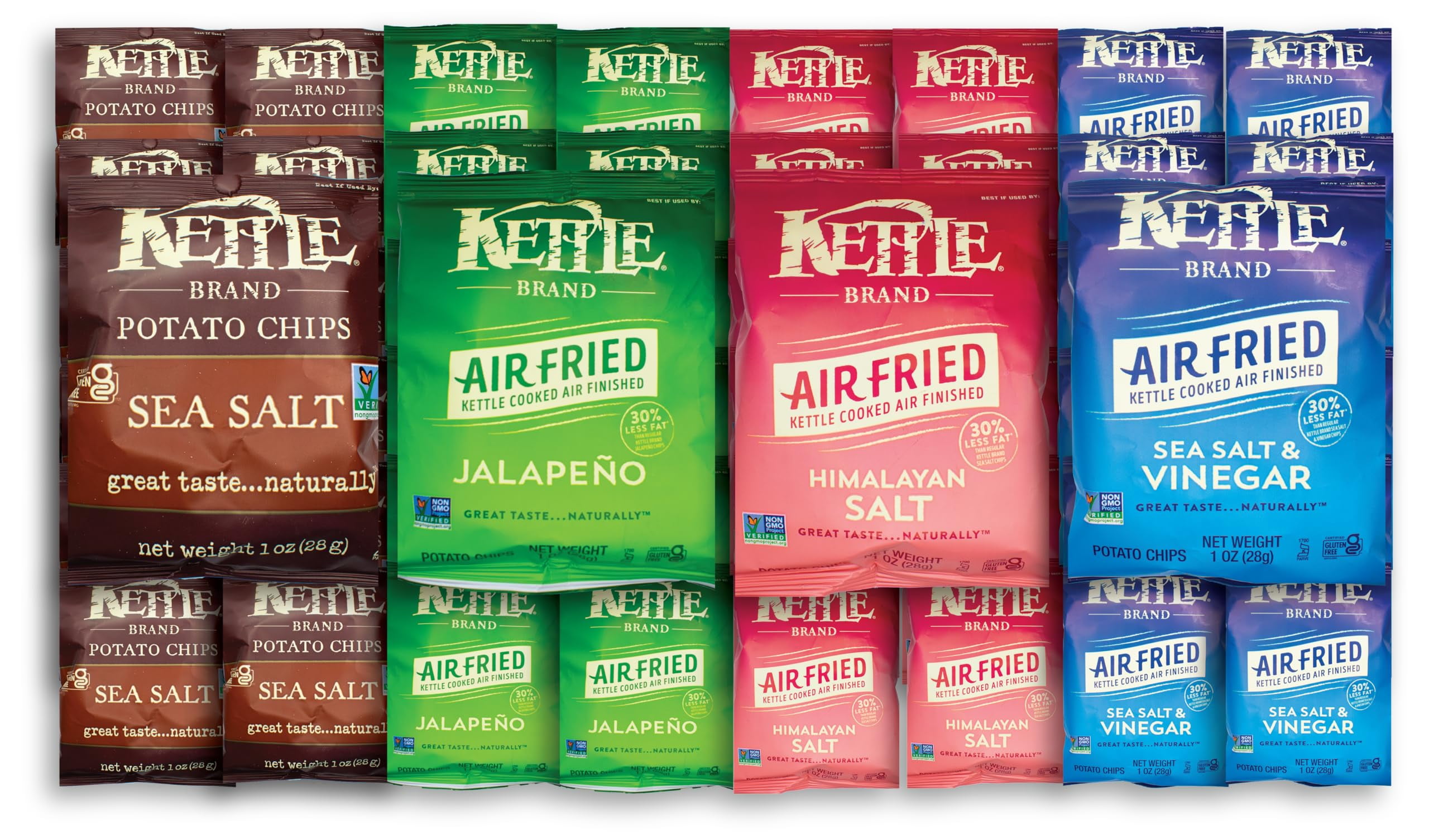 Niro Assortment, Kettle Chips SBF3 Variety Pack, Air Fried Kettle ...