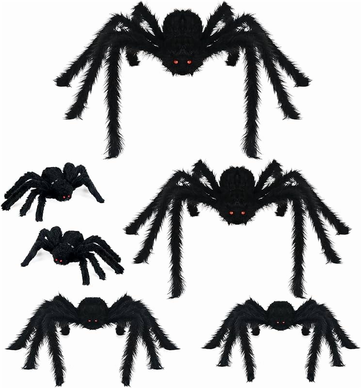 Nirohee 900 Sqft Spider Webs Halloween Decorations with 100 Fake ...