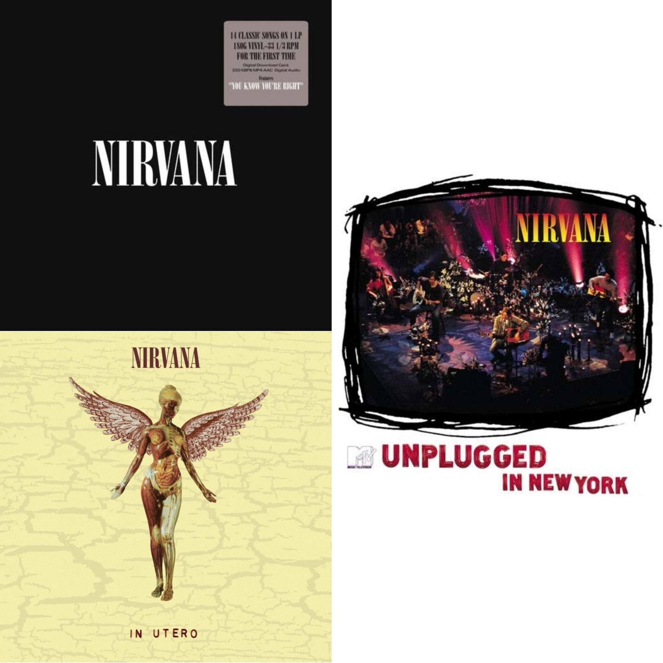 Nirvana (150G/Dl Code) & In Utero (30Th Anniversary) (LP/10 Inch ...