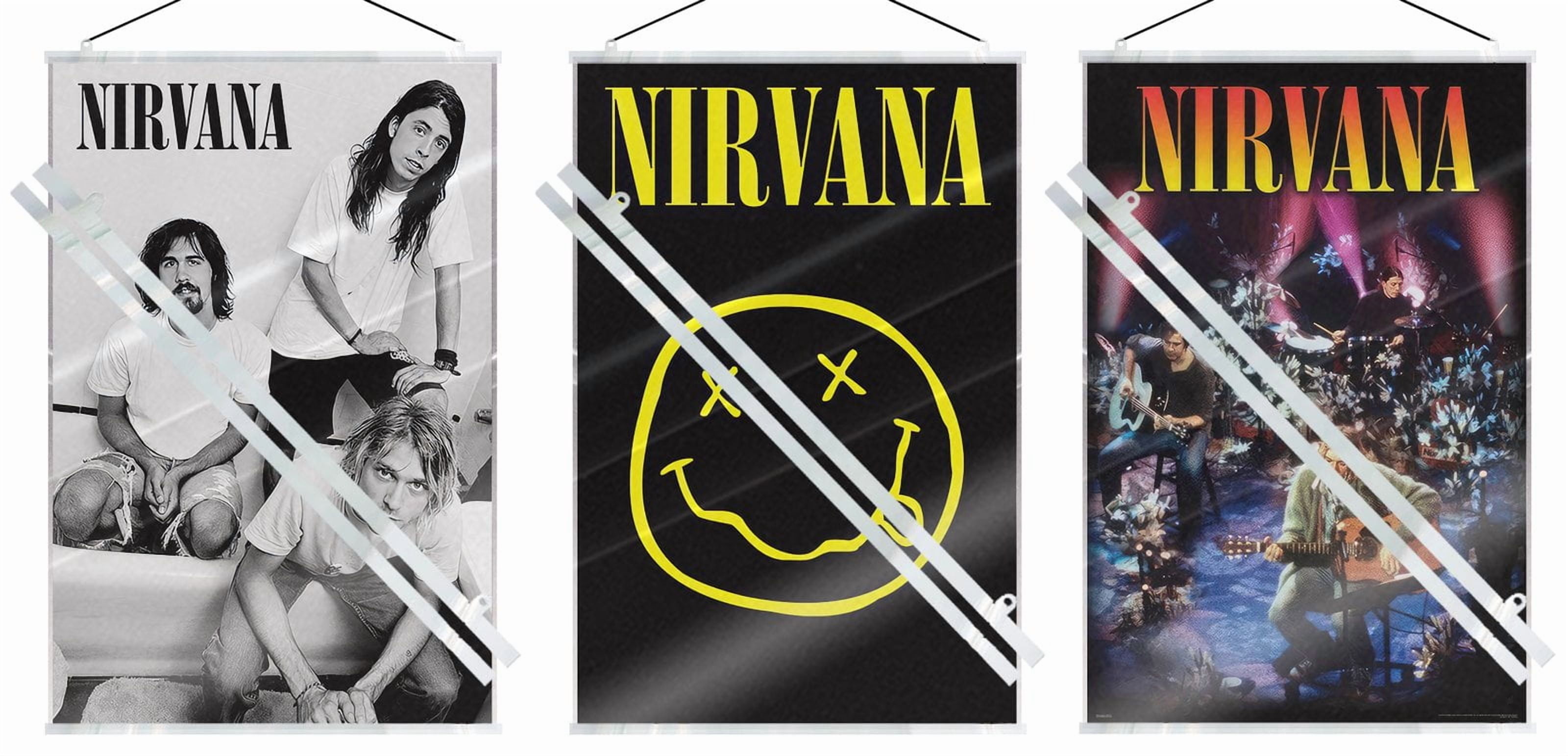 Nirvana - 3 Piece Music Poster Set (Kurt, Dave & Krist in Bathroom ...