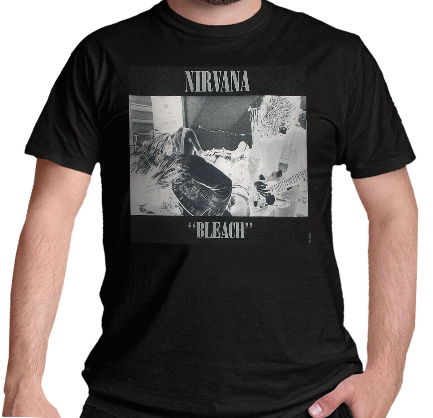 Nirvana Bleach T Shirt OFFICIAL Kurt Cobain Grunge Album Cover Art NEW ...
