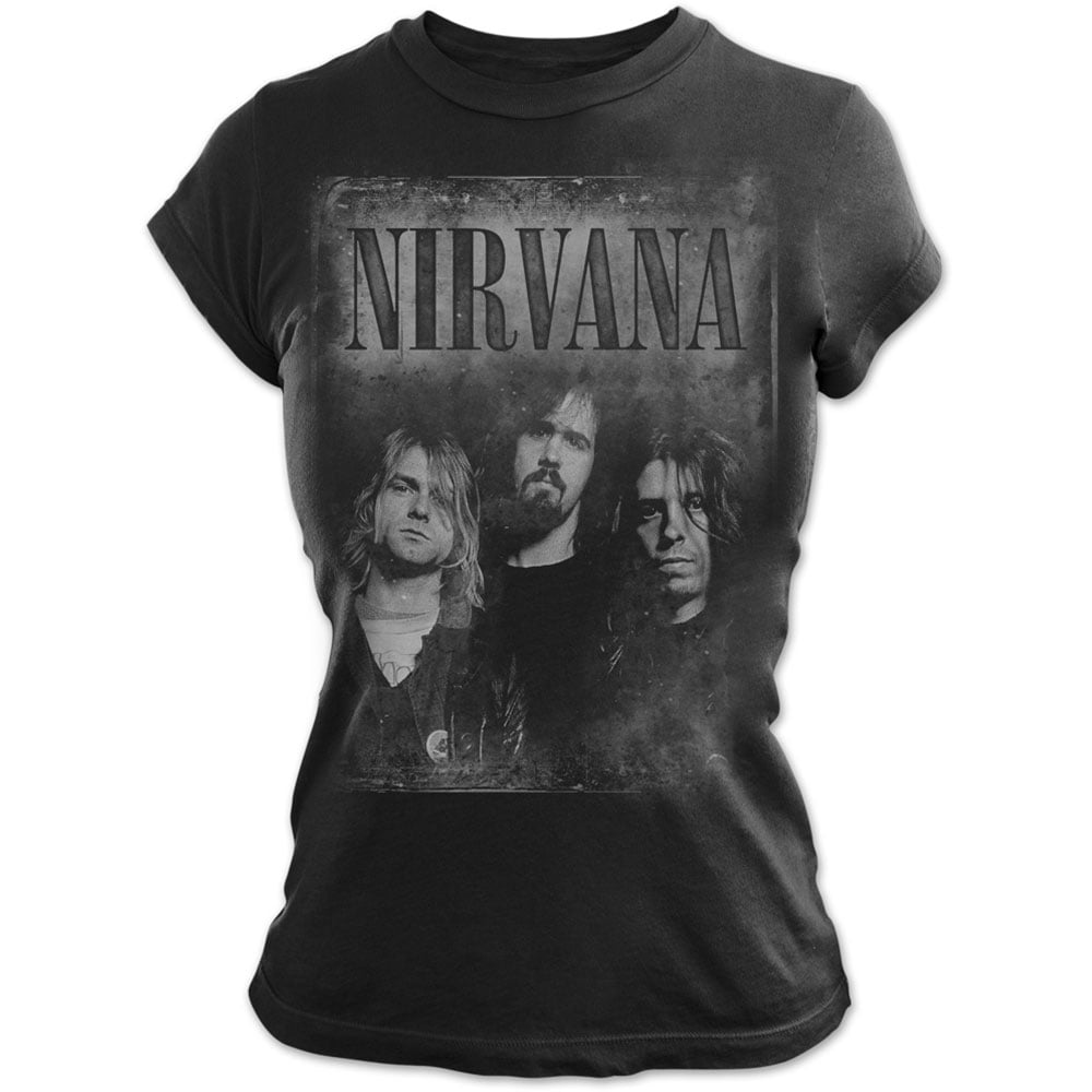 Nirvana Faded Faces Junior Top Medium Black - Walmart.com