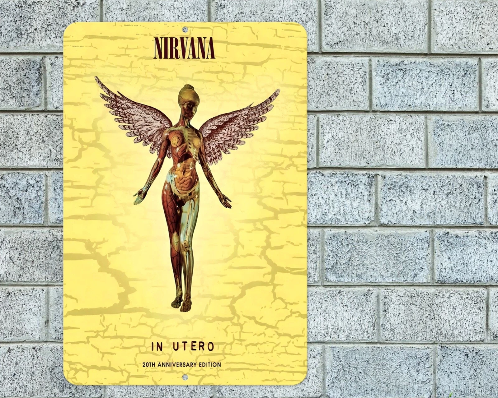 Nirvana In Utero Sign Aluminum Metal 8"X12" Garage Man Cave Classic ...