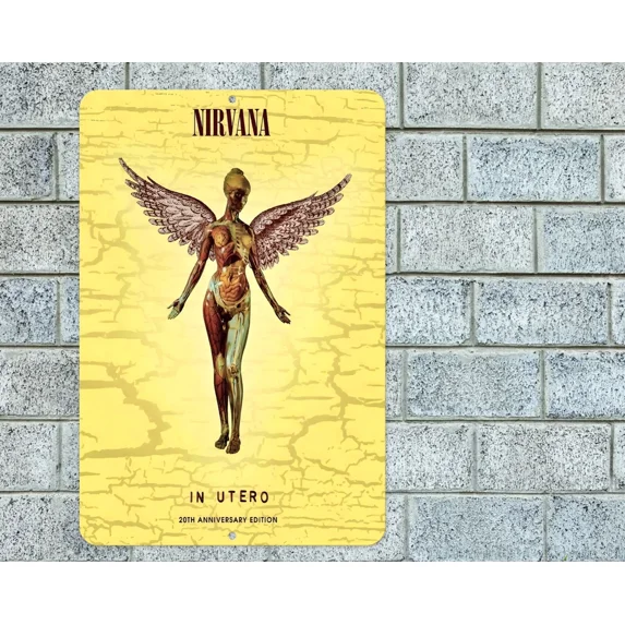 Nirvana In Utero Sign Aluminum Metal 8"X12" Garage Man Cave Classic ...