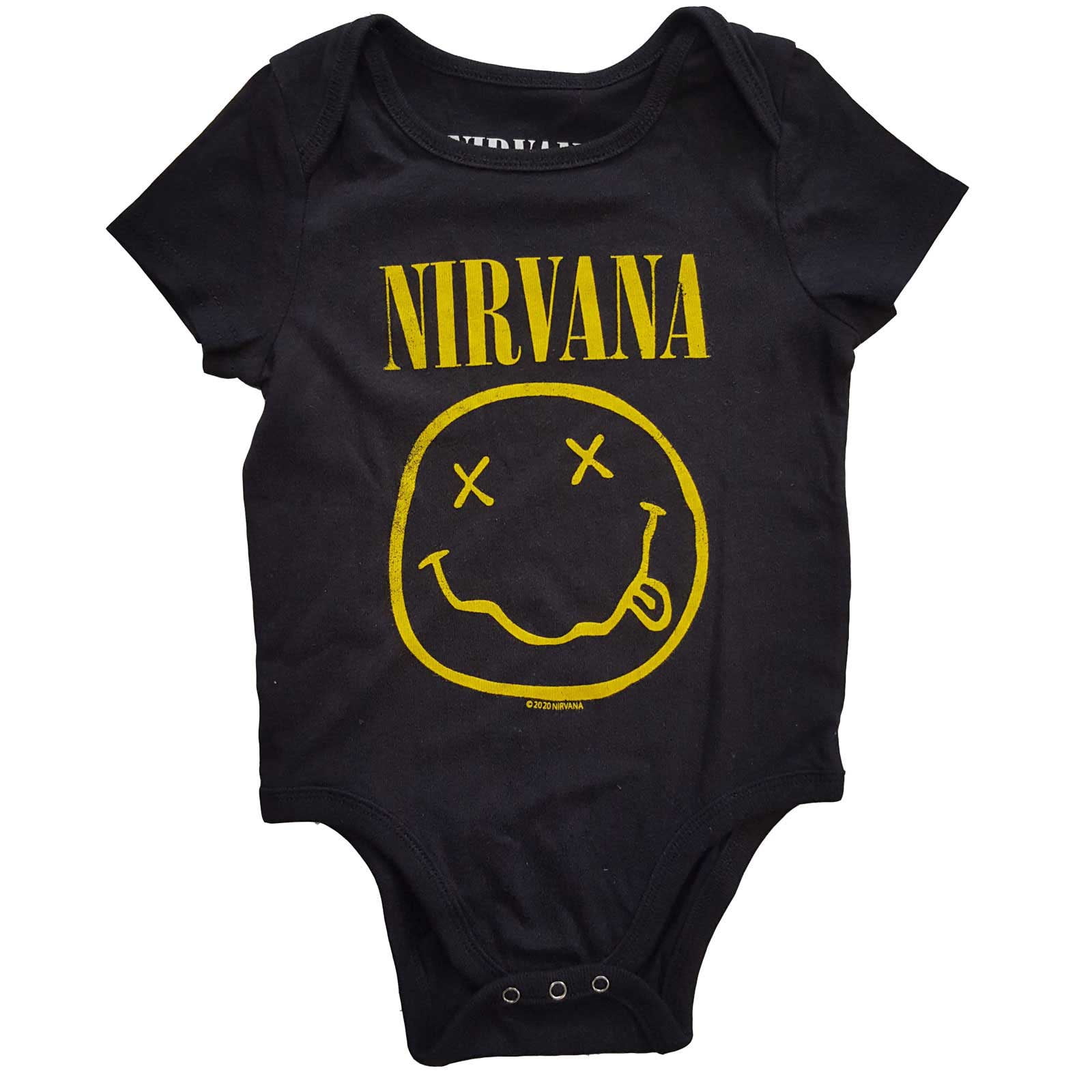 Nirvana Kids Baby Grow: Yellow Smiley (0-3 Months) - Walmart.com