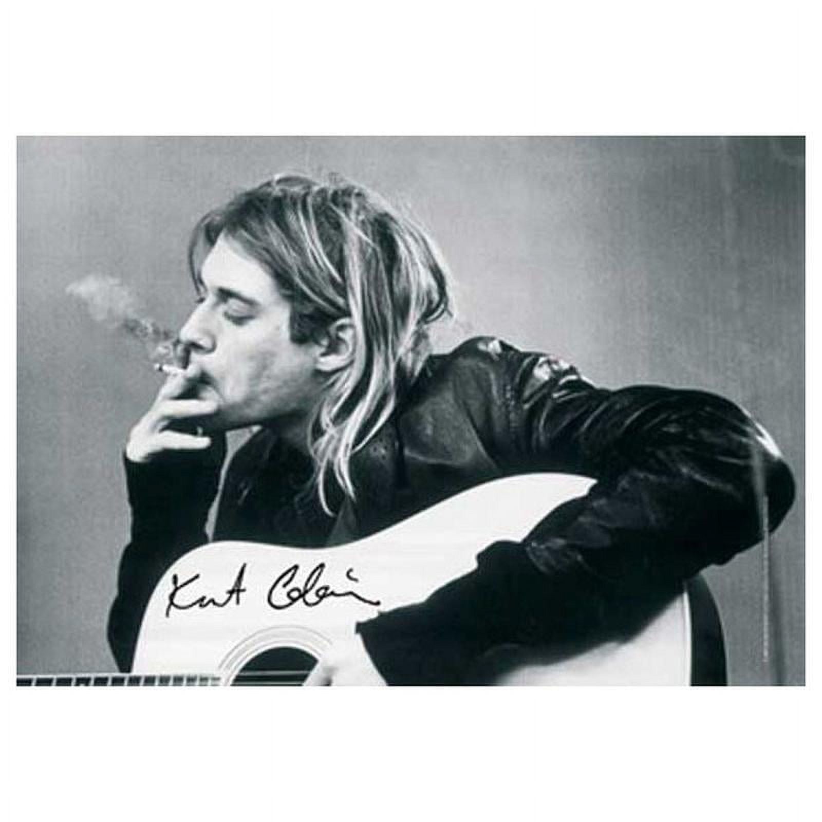 Nirvana Poster Flag Kurt Cobain Guitar Smoke Tapestry Cloth Fabric Wall ...