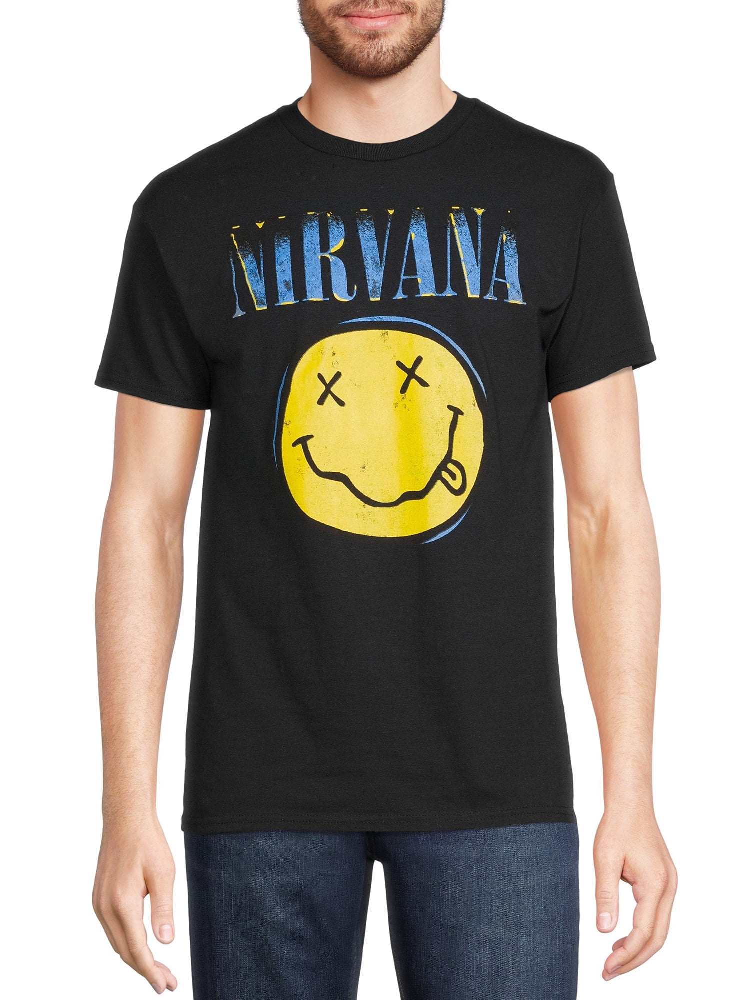 Nirvana men's Graphic T-Shirt - 100% Cotton - Walmart.com