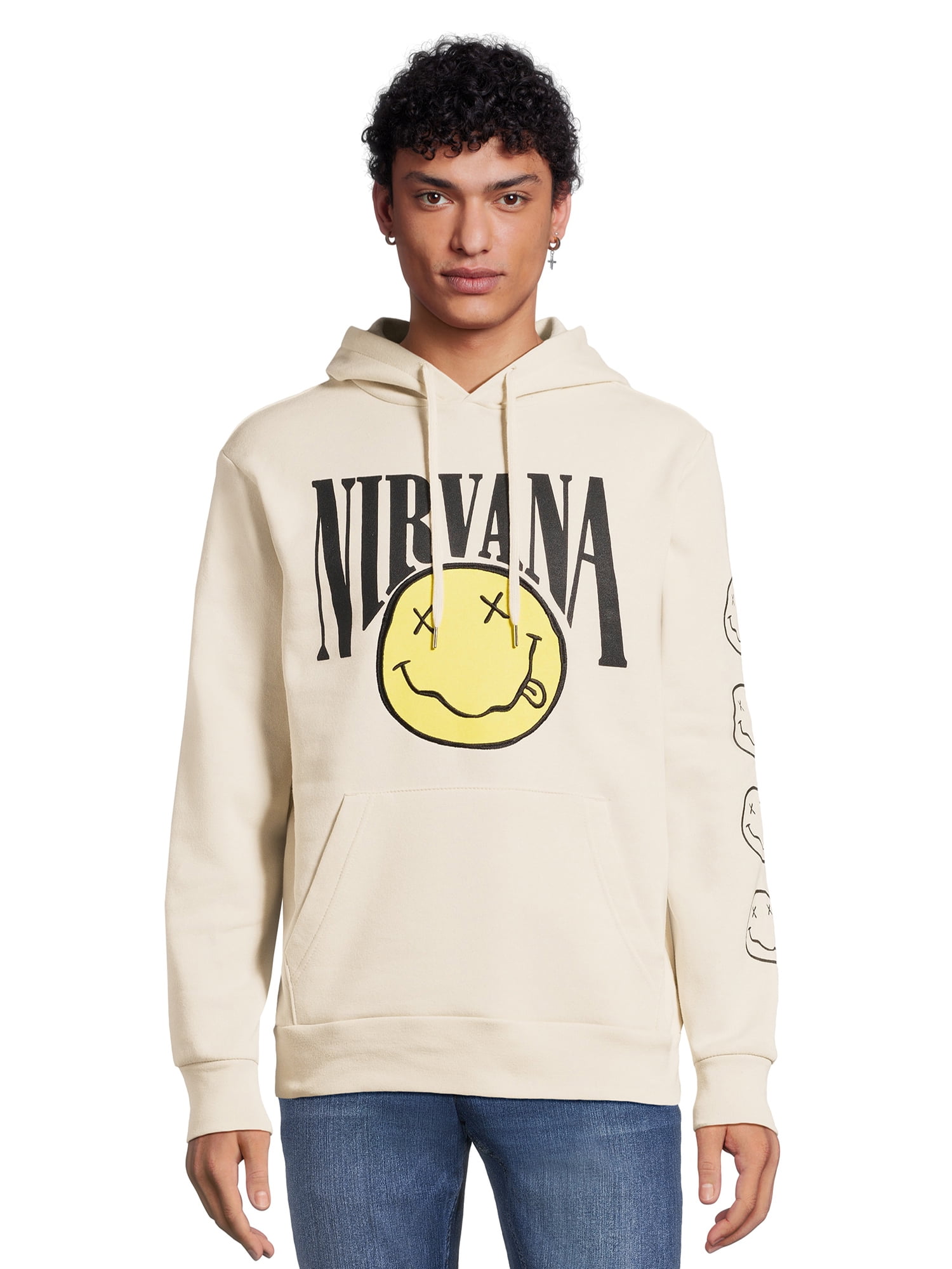 Nirvana by Nirvana Fleece Hoodie, Cotton/Polyester Blend Sweatshirt ...
