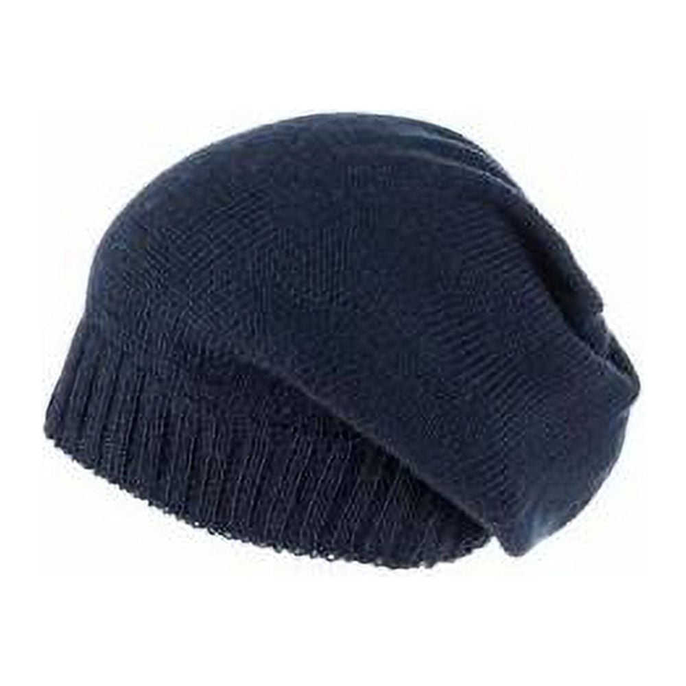 Nirvanna Designs CH712 - NAVY - A04 Big rib band slouch - Walmart.com