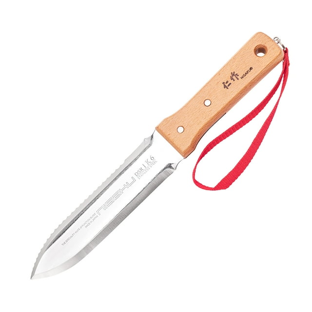 Nisaku Japanese Stainless Steel Weeding Knife, 7.25-inch Blade, Hori Hori, Limited Edition DSR ...