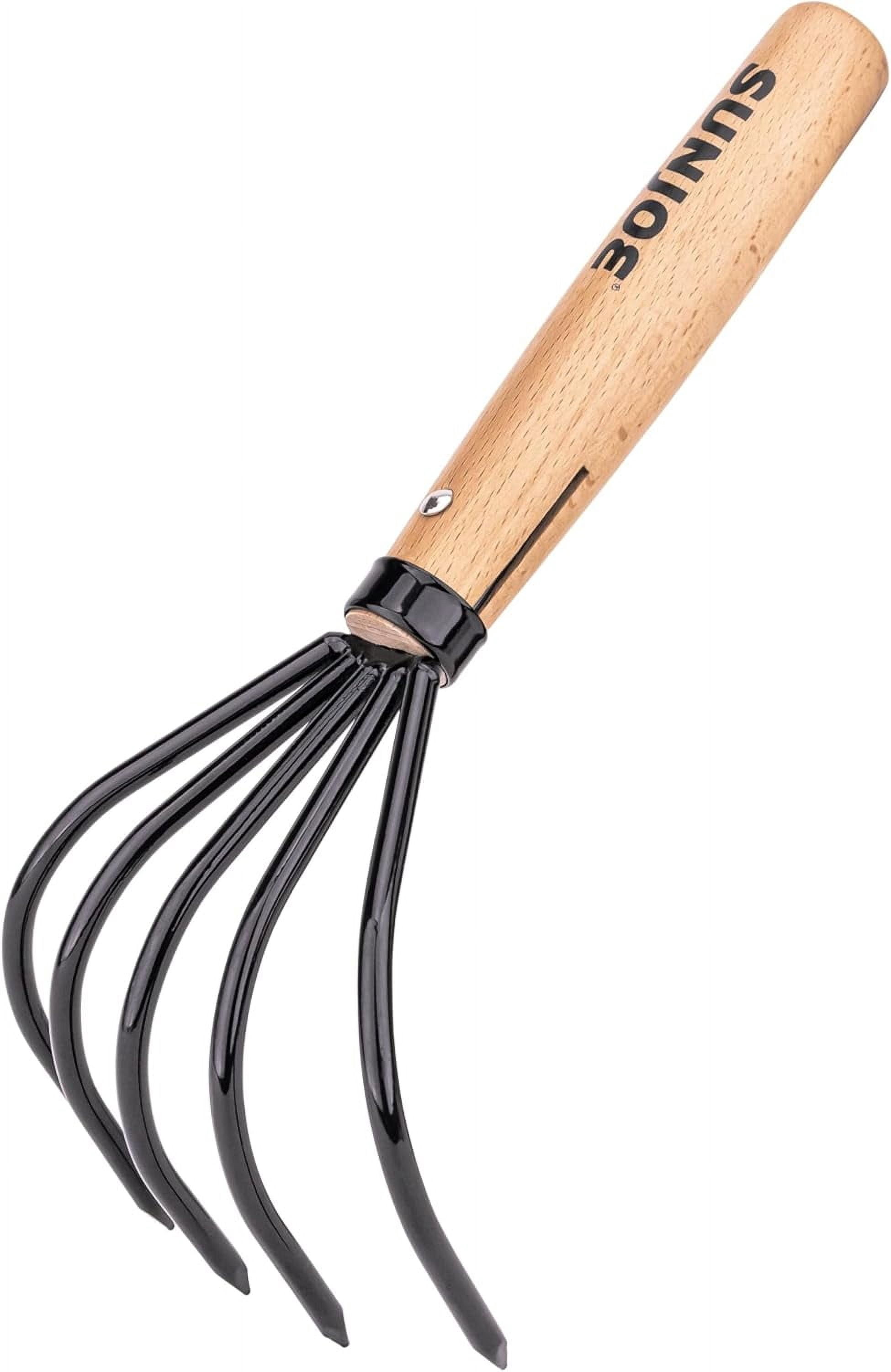 Nisaku by Sun Joe NJP555 Kumade Gohondume 5 Tine Claw Rake and ...
