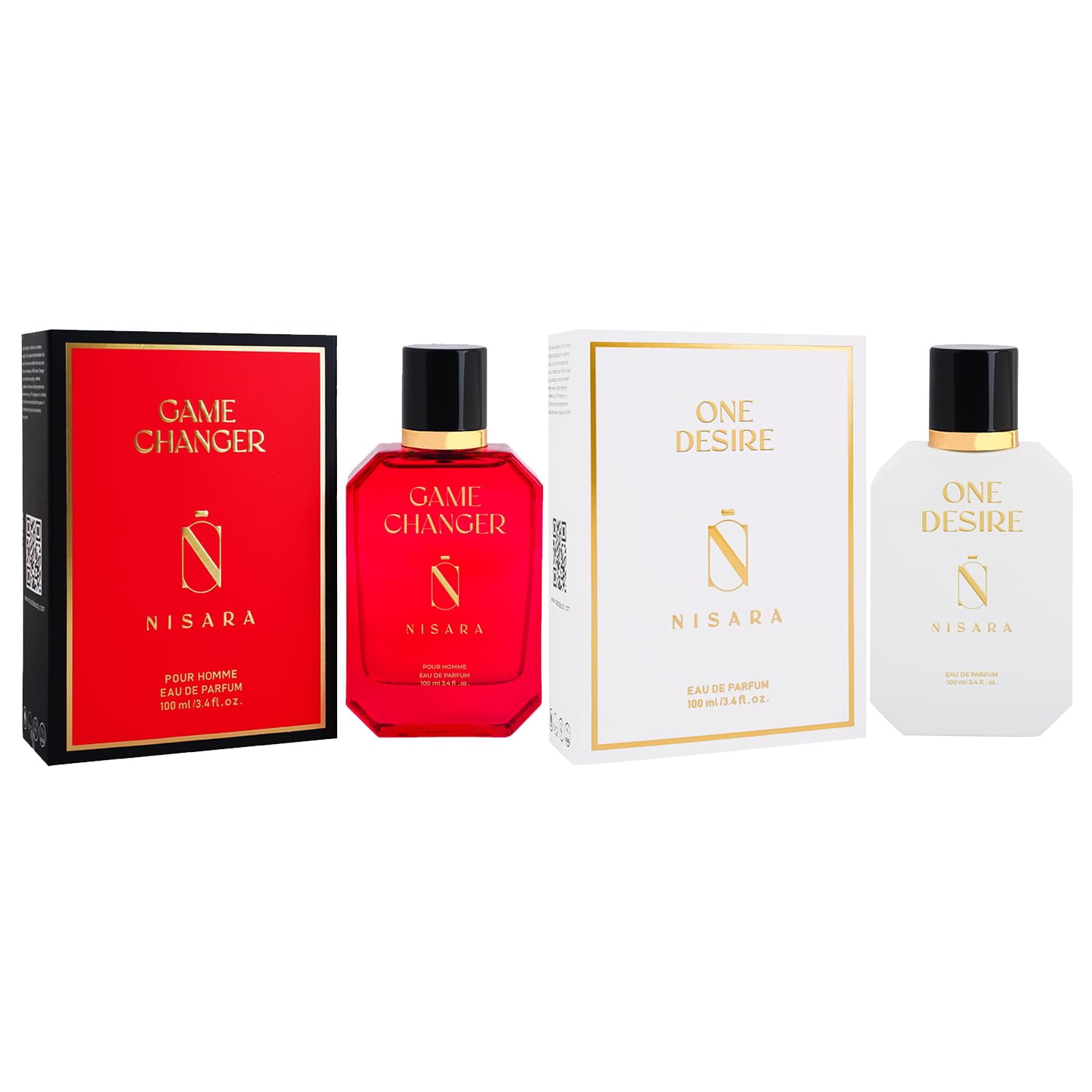 Nisara Game Changer + One Desire Eau De Parfum Combo For Men & Women ...