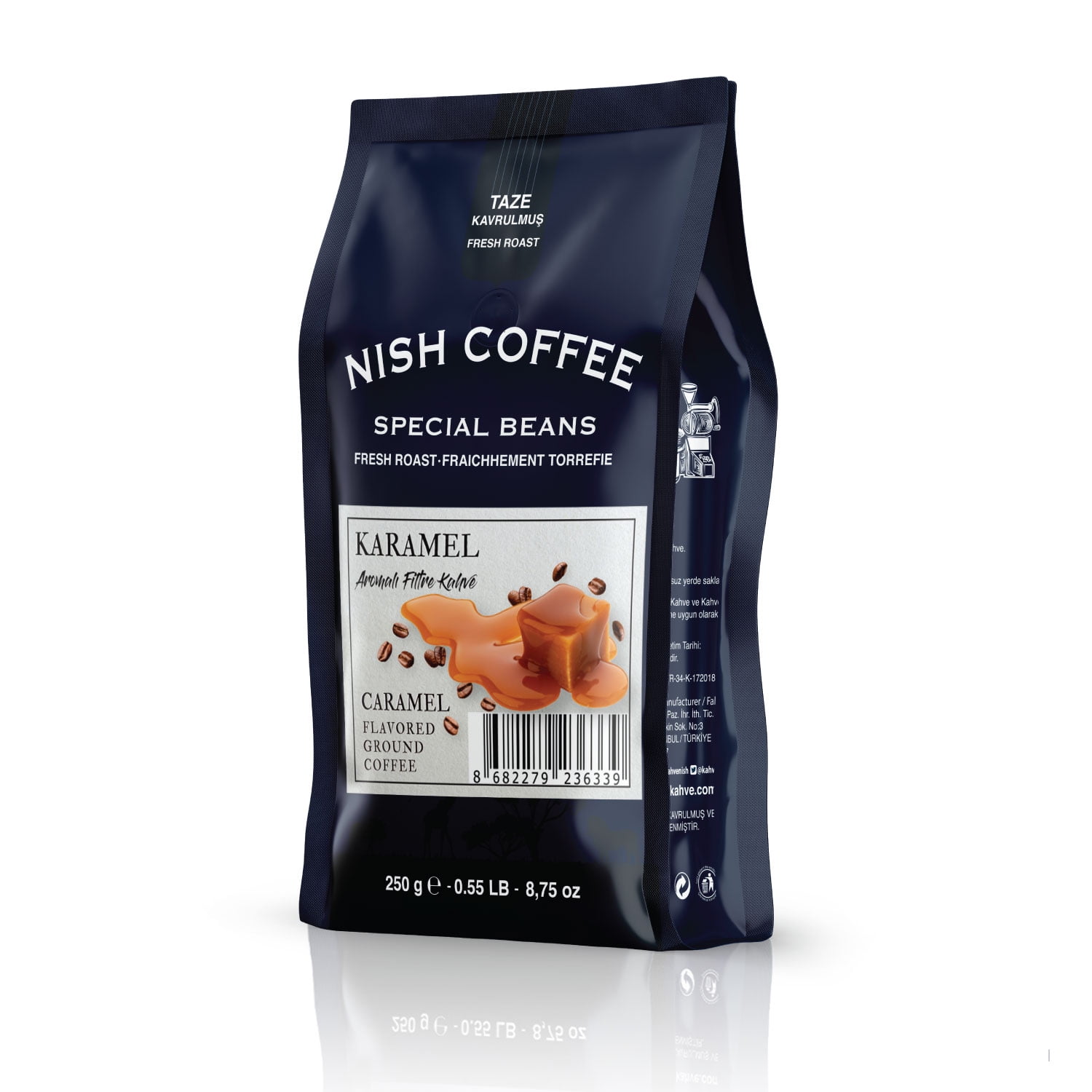 Nish Caramel Flavored Filter Coffee 250 Gr - Walmart.com