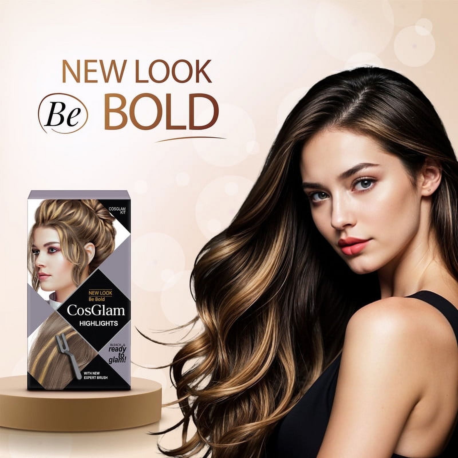 Nisha Cosglam Permanent Blonde Highlights Kit, Balayage & Ombre Styling ...