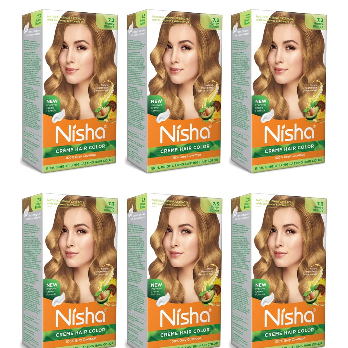 Nisha Crème Hair Color, Permanent Long-Lasting Blonde Hair Dye Color ...