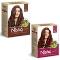 Nisha Henna Based Hair Color Dye Combo (Pack of 2), 100% Grey Coverage ...