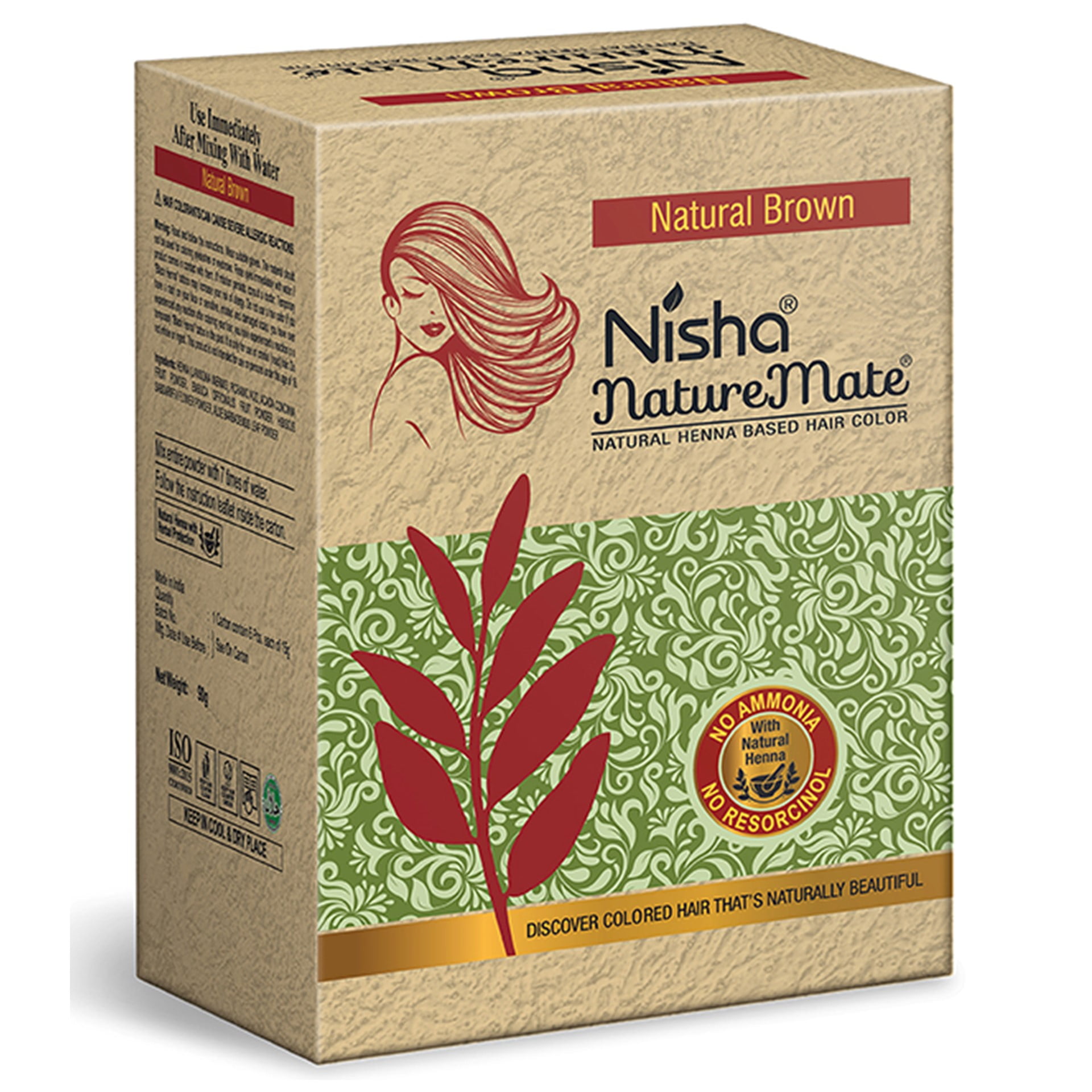Nisha Nature Mate Natural Henna Based Hair Color dye, No Ammonia ...