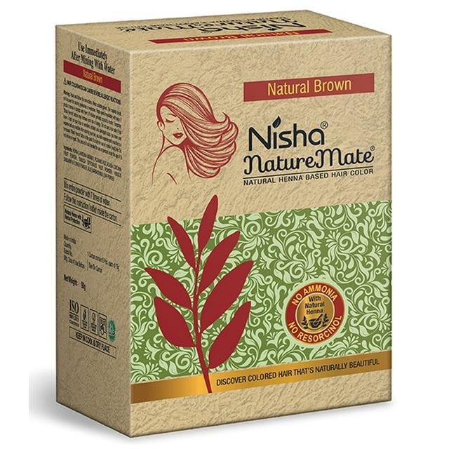 Nisha Nature Mate Natural Henna Based Hair Color dye, No Ammonia ...