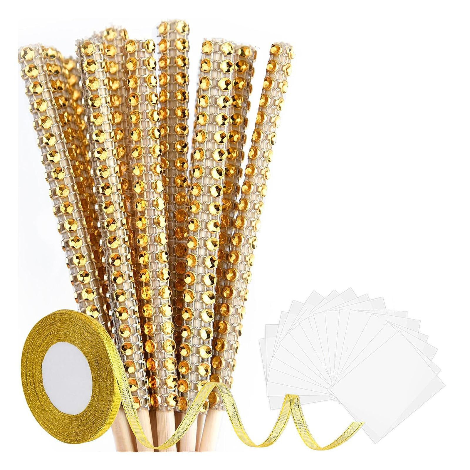 Nishiyuenyi 24 Pieces Sparkling Candy Fruit Sticks Wooden Skewers with ...