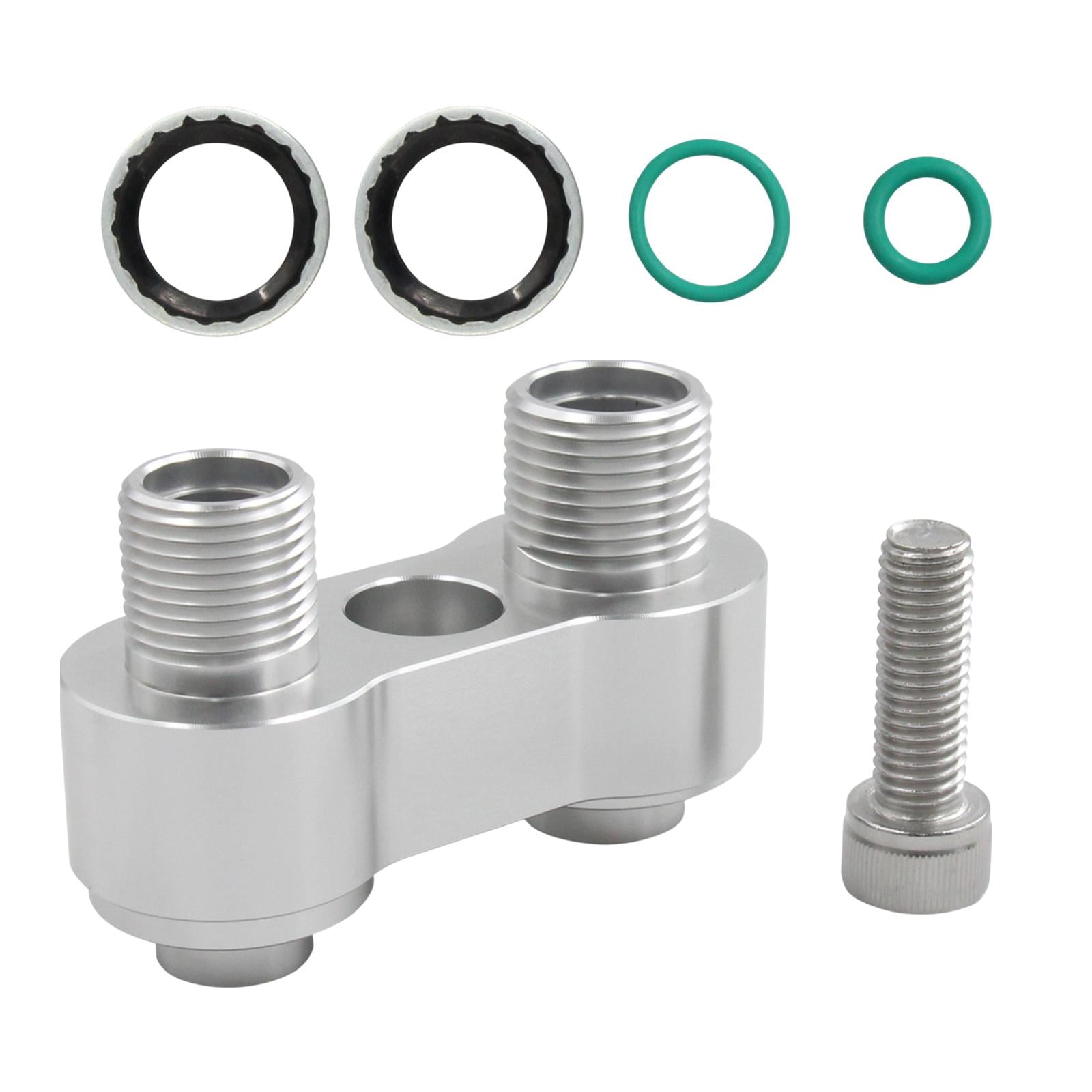 Nishiyuenyi A/C Quick Connector Fitting Adapter Cars Aluminum Straight ...