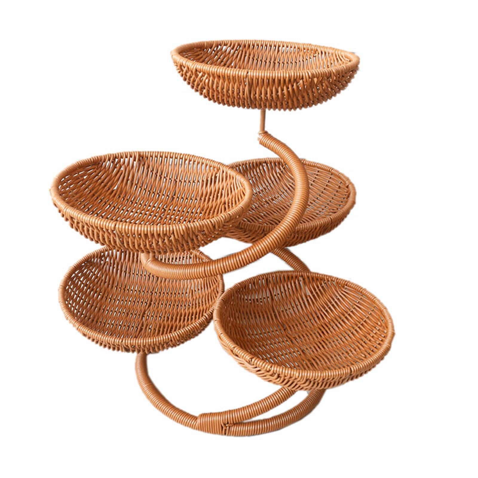 Nishiyuenyi Fruit Basket Display Stand Organizer Rack Large Capacity ...