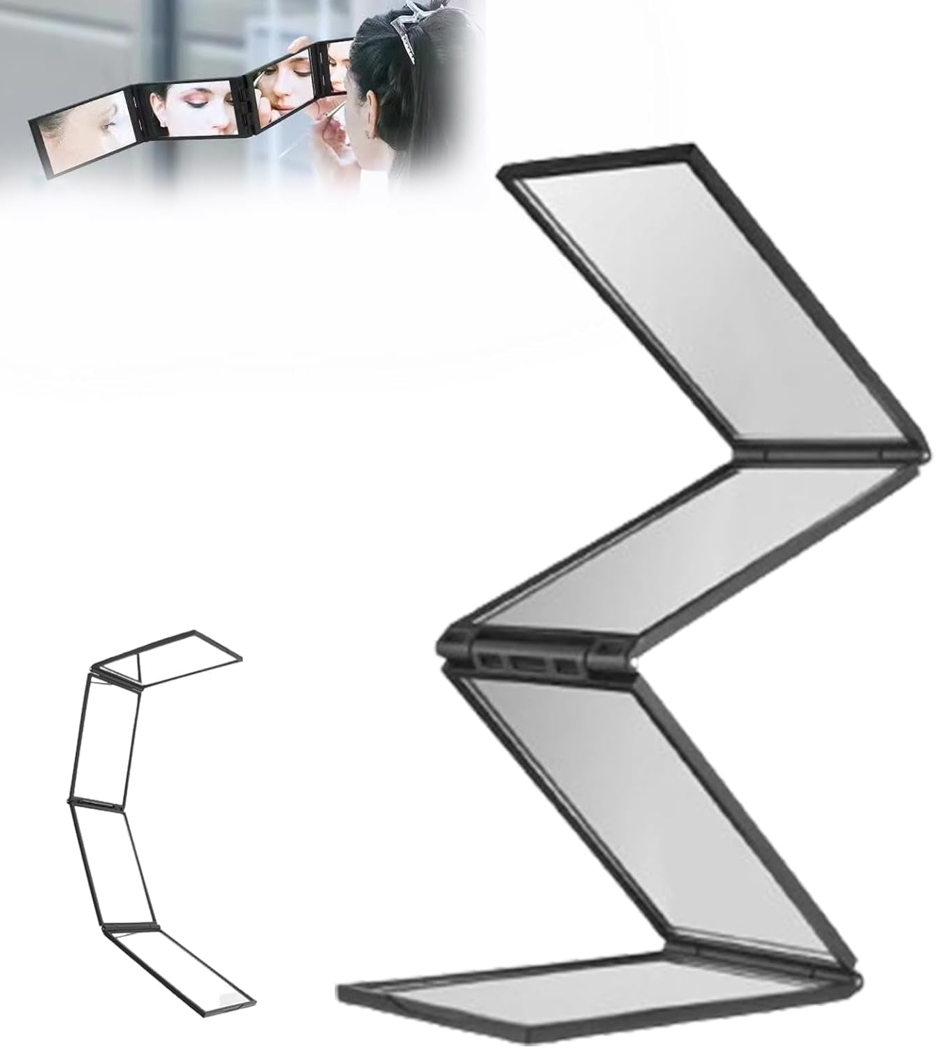 Nishomee Mirror, Multi-Angle Folding 4-Way Mirror for Self Haircutting ...