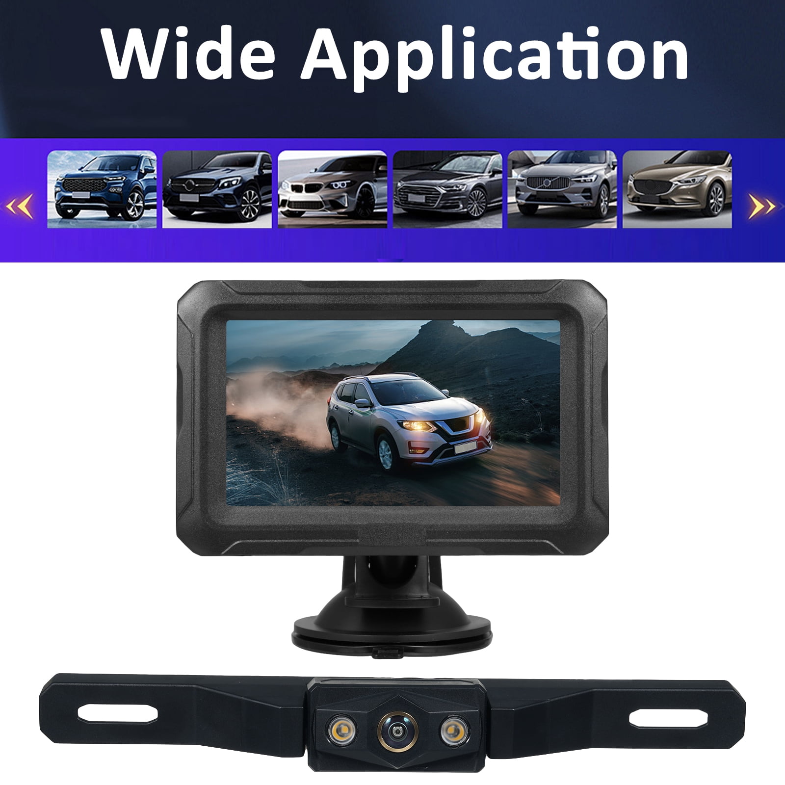 Nishore Backup Camera,Waterproof Car 4.3 Inch View Camera Rear View ...