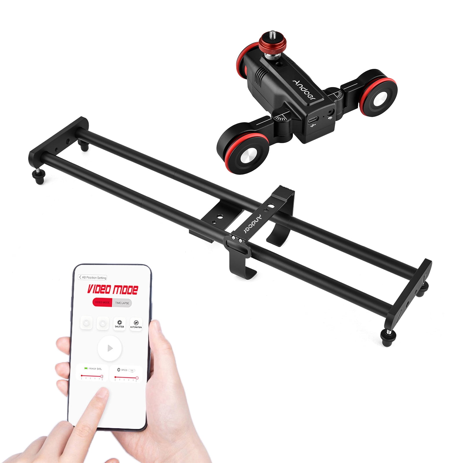 Nishore Camera Slider,With 3-wheel Auto Slider Kit With Camera Video ...