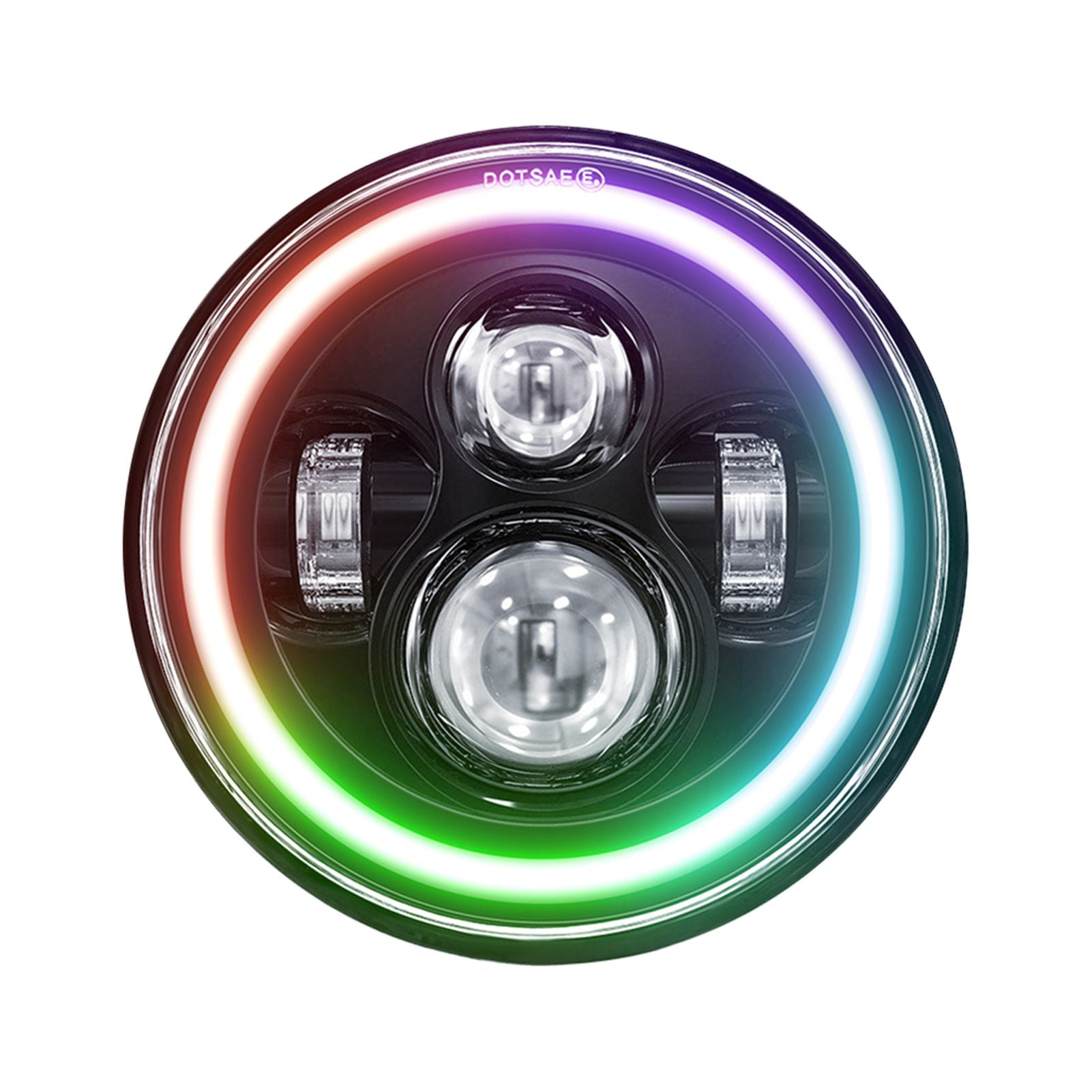 Nishore Car headlights suits,Round With Beam With Beam And 7 Inch Led ...