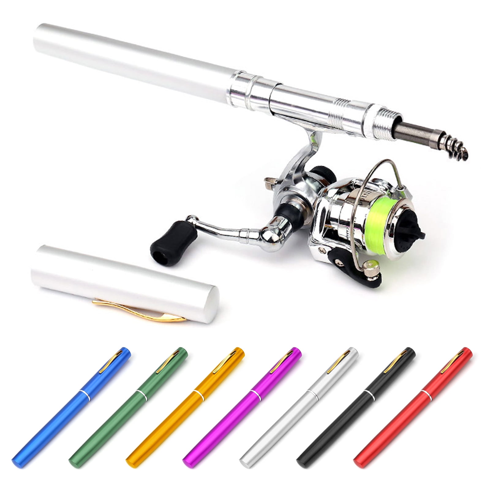 Nishore Fishing Pole,Reel Combo Pole Kit Rod Pen Pole Kit Pocket ...