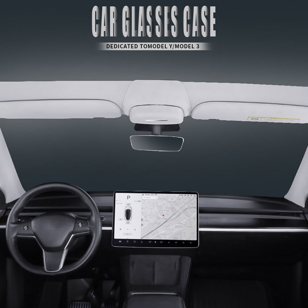 Nishore Glasses Case,Box Tesla Model Box Interior Box Huiop Model Y Car ...