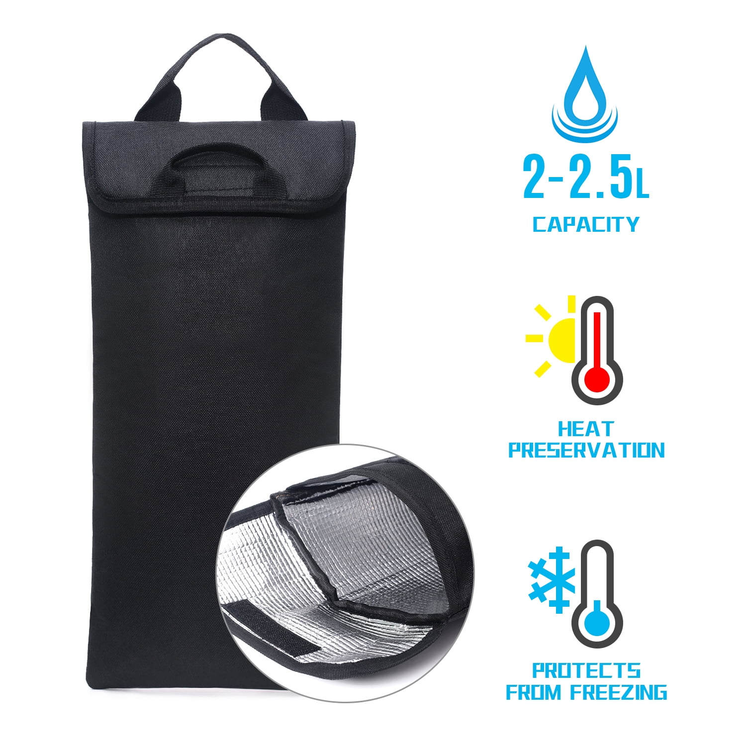Nishore Storage Pouch,2-2.5l Water Bladder Cooler 2-2.5l Water Pouch ...
