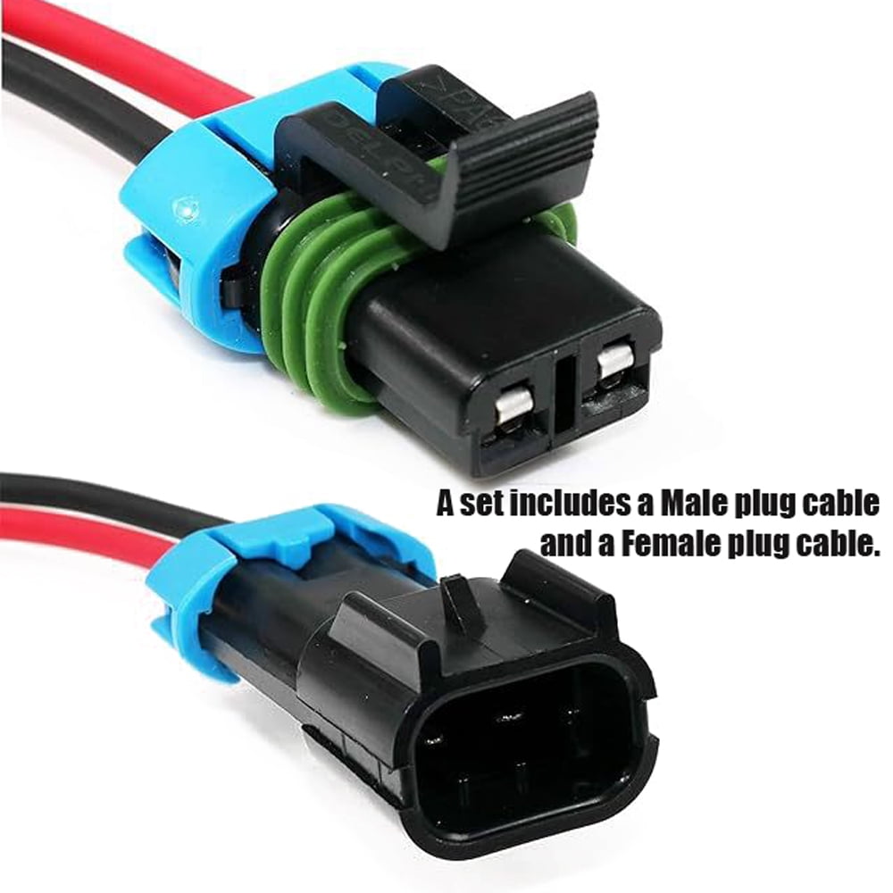 Nishore Vehicle supply cable set,2 Pin Cable Set 150mm Cable Wire Auto ...