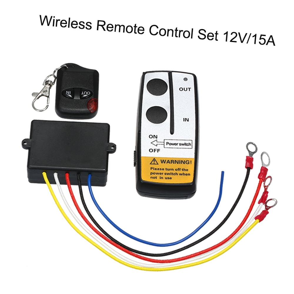 Nishore Wireless Controller,Set 12v/15a Atv Winch Remote 12v/15a Atv ...