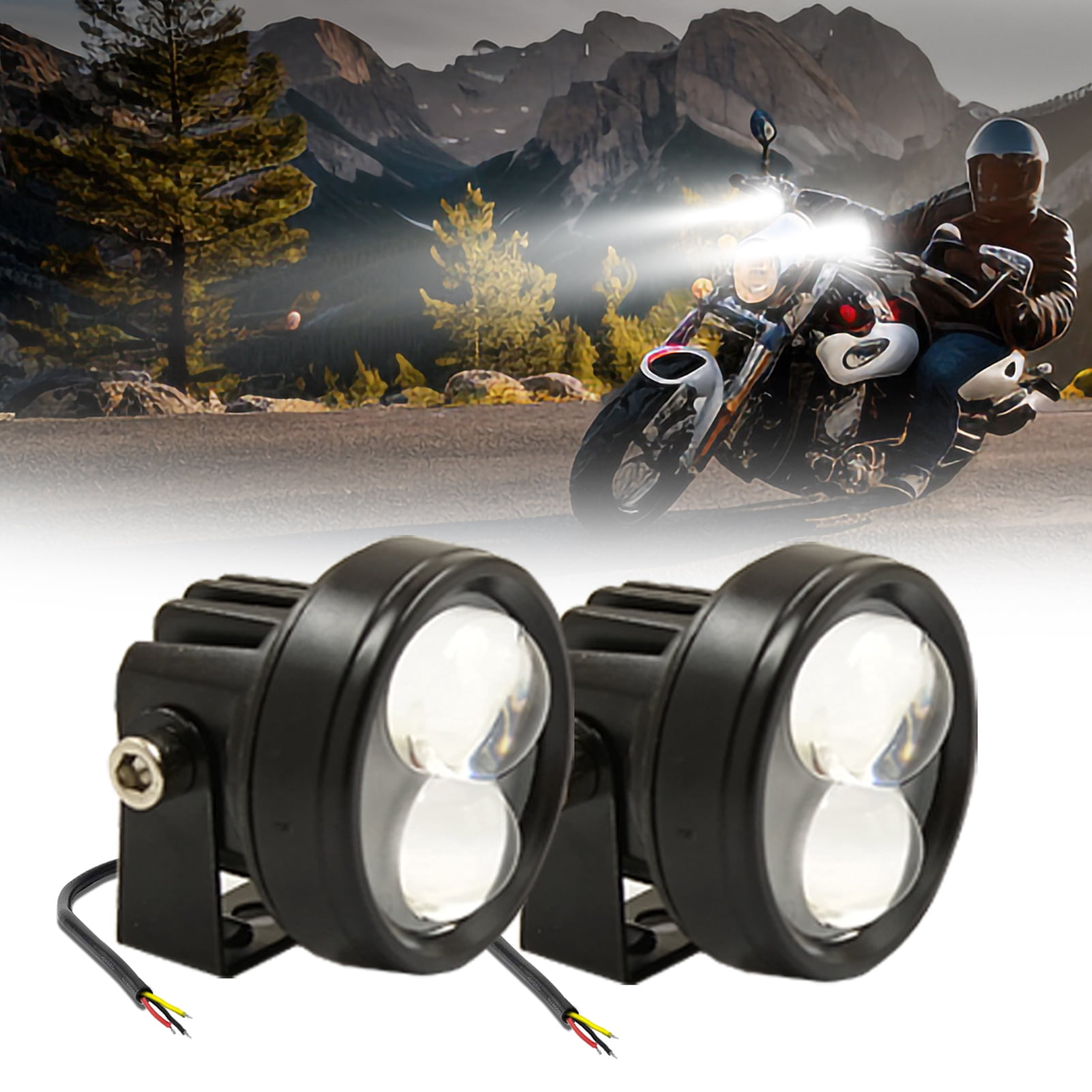 Nishore headlight,60w 6000lm Waterproof Suv Boat 2 Round Led Utv Suv ...