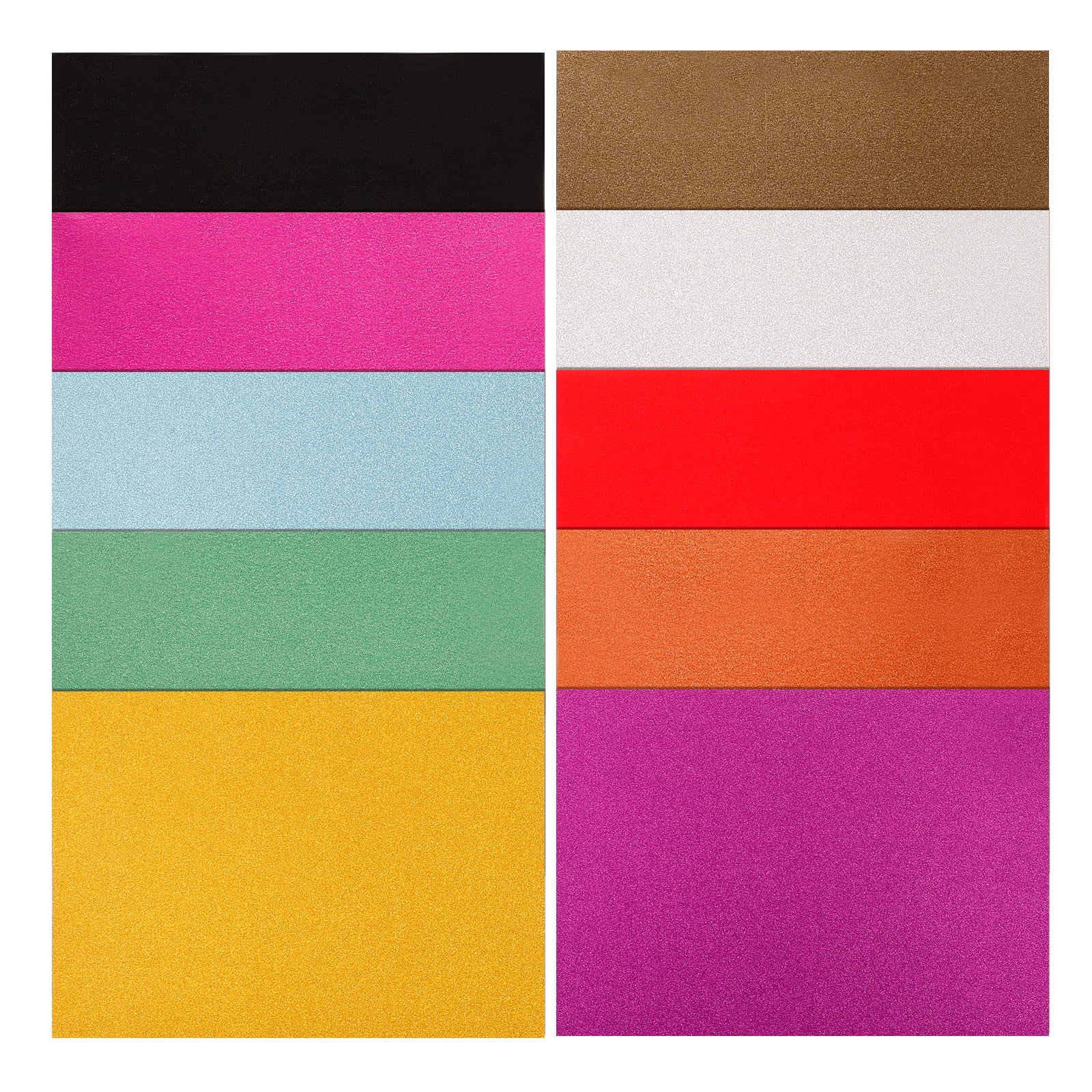 Nishuna 10 Sheets Glitter Craft Paper Shiny Cardstock Paper A4 Glitter ...