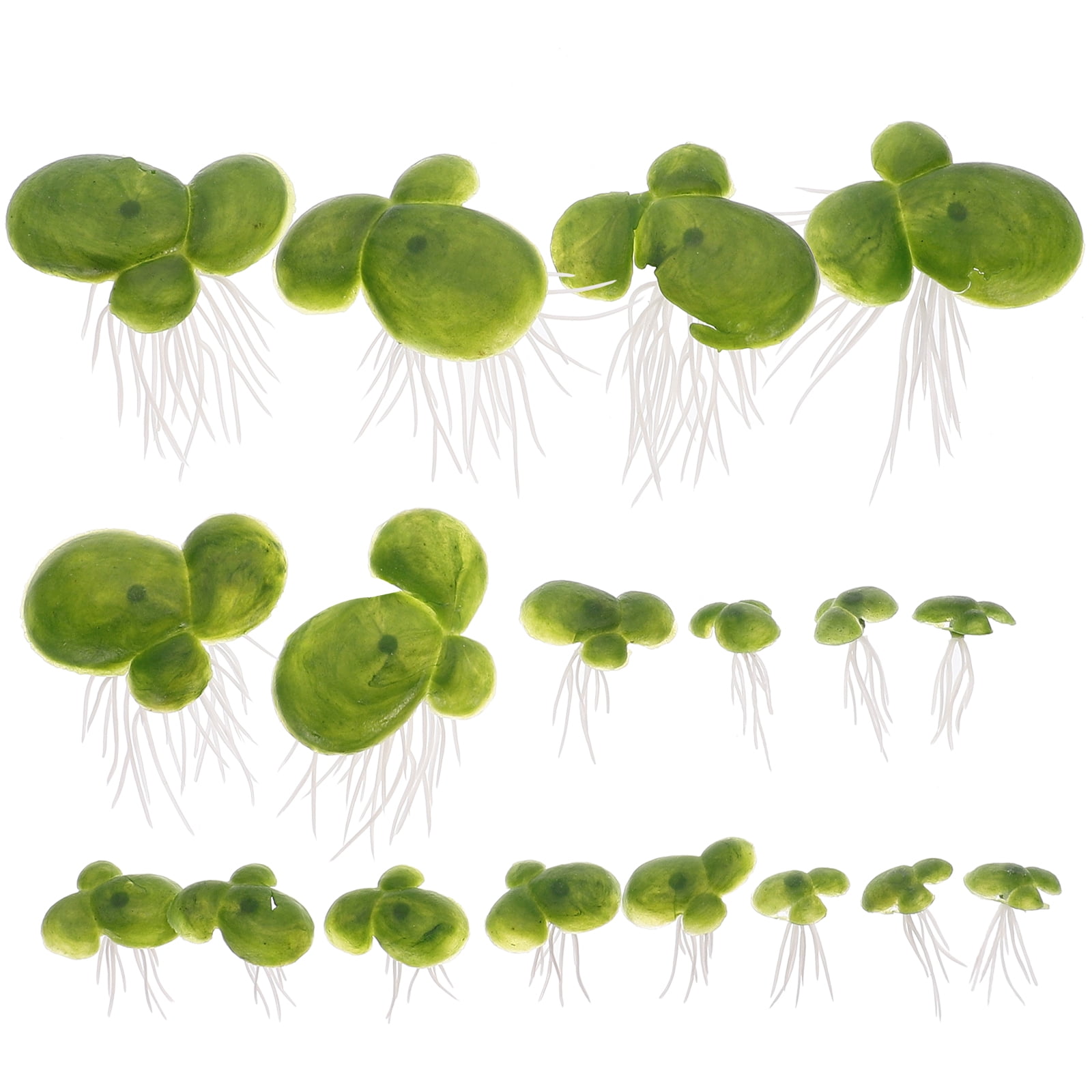 Nishuna 18pcs Aquarium Floating Plants Fish Tank Plants Fake Duckweed ...