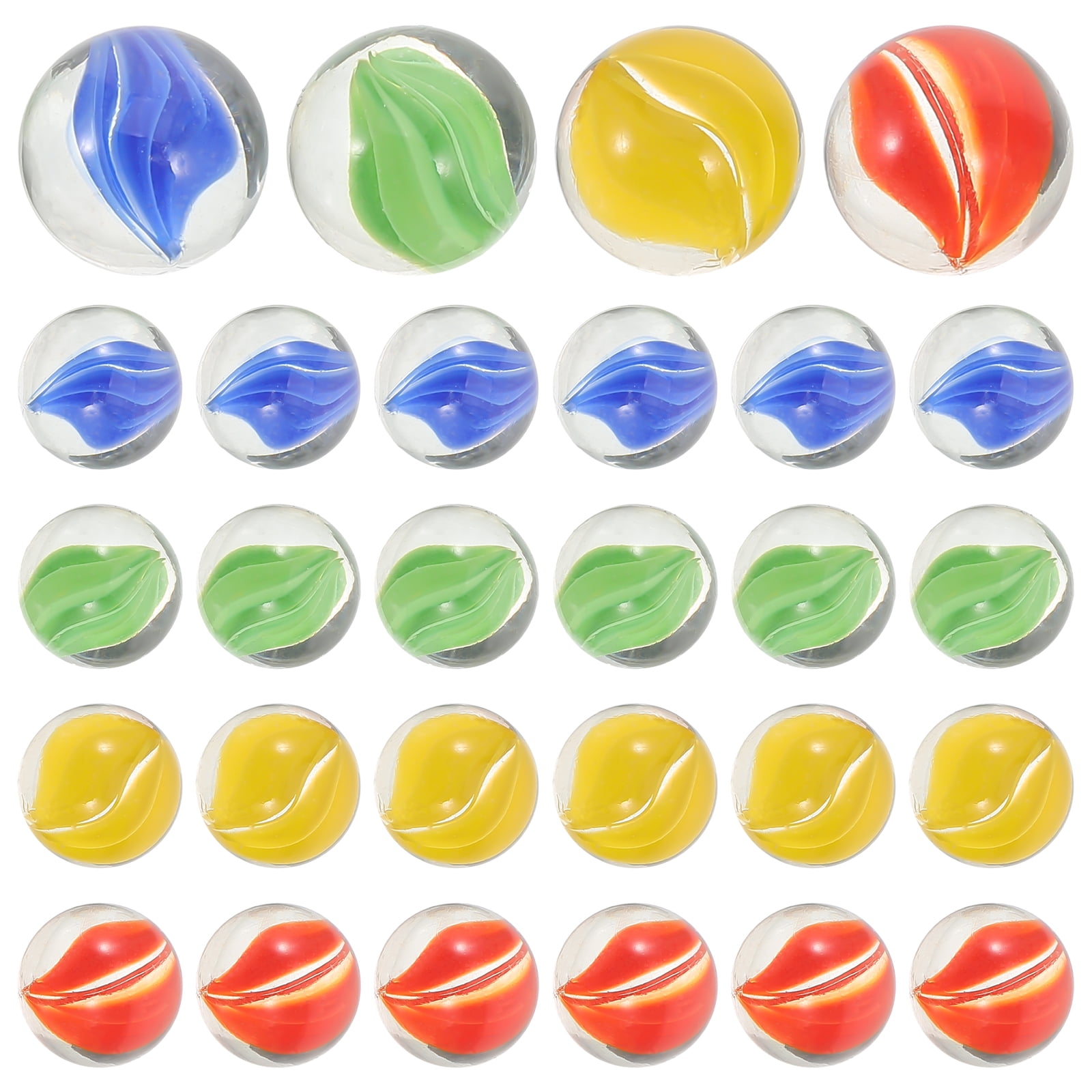 Nishuna 200Pcs Butterfly Feeder Marble Decorations Colored Glass ...