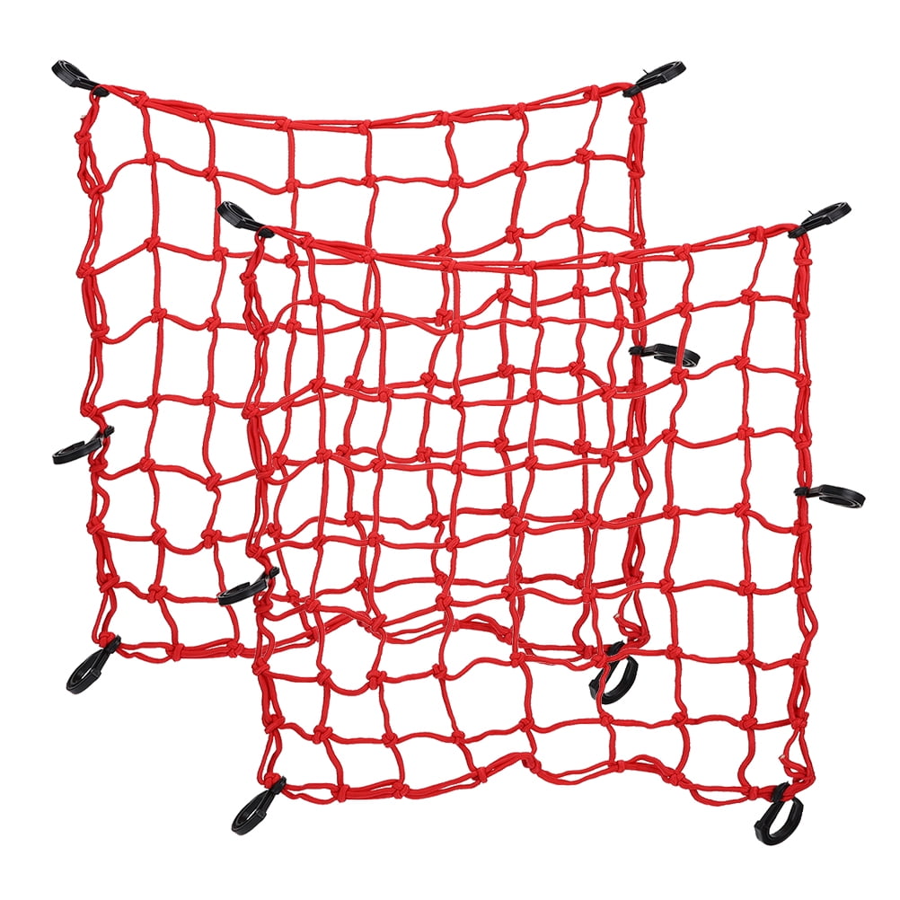 Nishuna 2pcs Bungee Cargo Net Motorcycle Heavy Duty Bungee Net Luggage ...