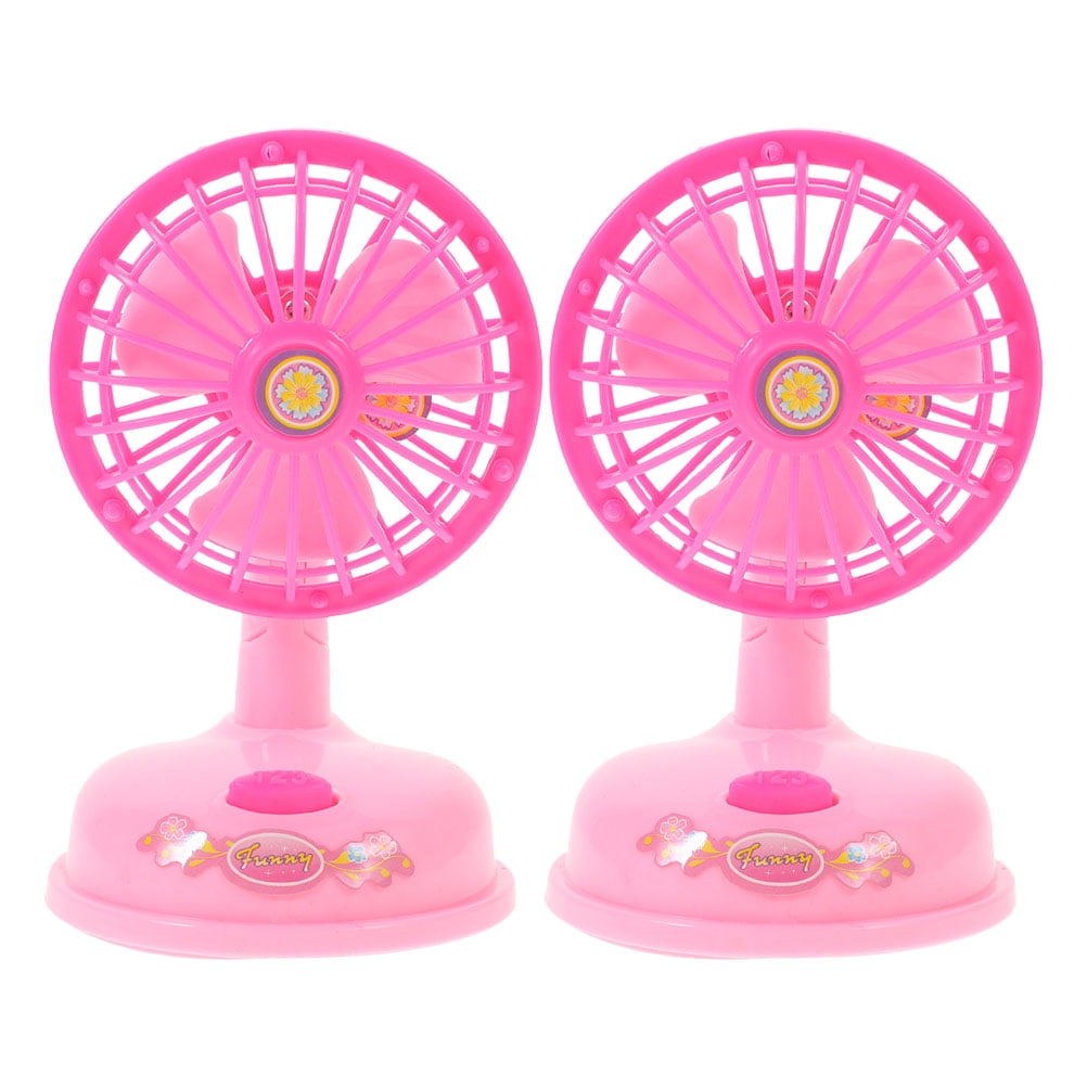 Nishuna 2pcs Electric Fan Toy Simulation Home Appliance Model Toy ...