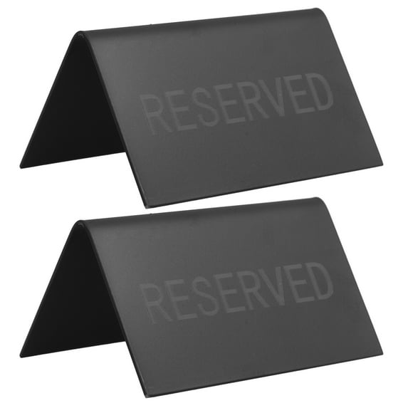 Nishuna 2pcs Reserved Signs Stainless Steel Reserved Signs Table ...