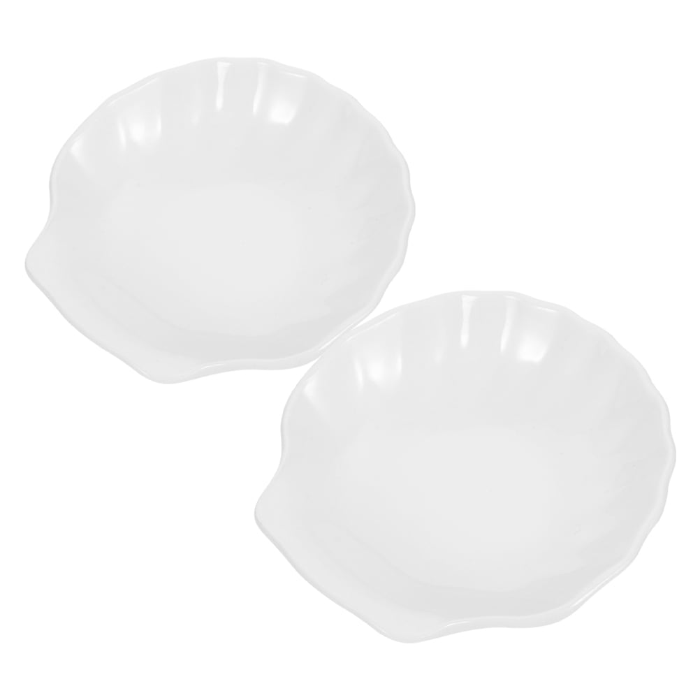 Nishuna 2pcs Shell Shape Soap Dish Soap Tray Soap Plate Plastic Soap ...