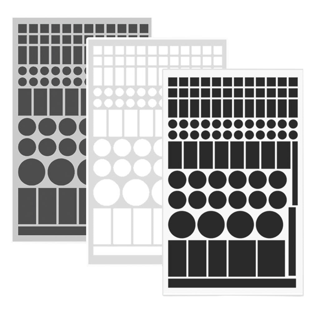 Nishuna 3 Sheets of Shading Stickers LED Light Blocking Stickers ...