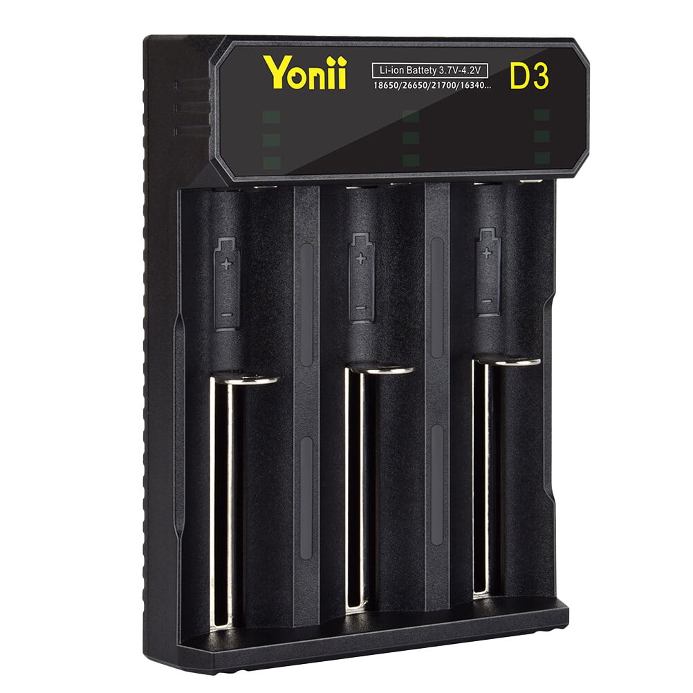 Nishuna 3 Slots Battery Charger USB Interface 18650 Multi-function Li ...